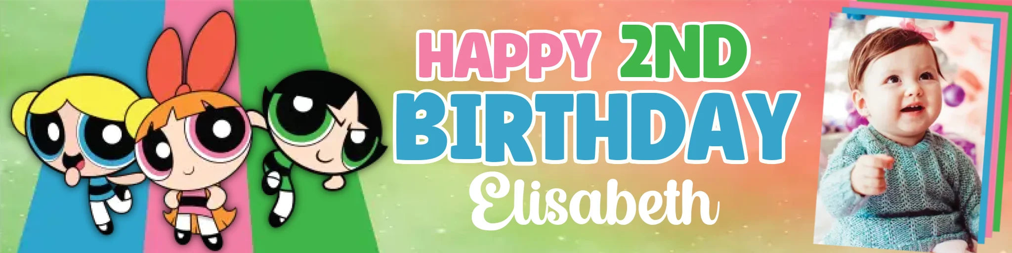 Powerpuff Girls Birthday Banner